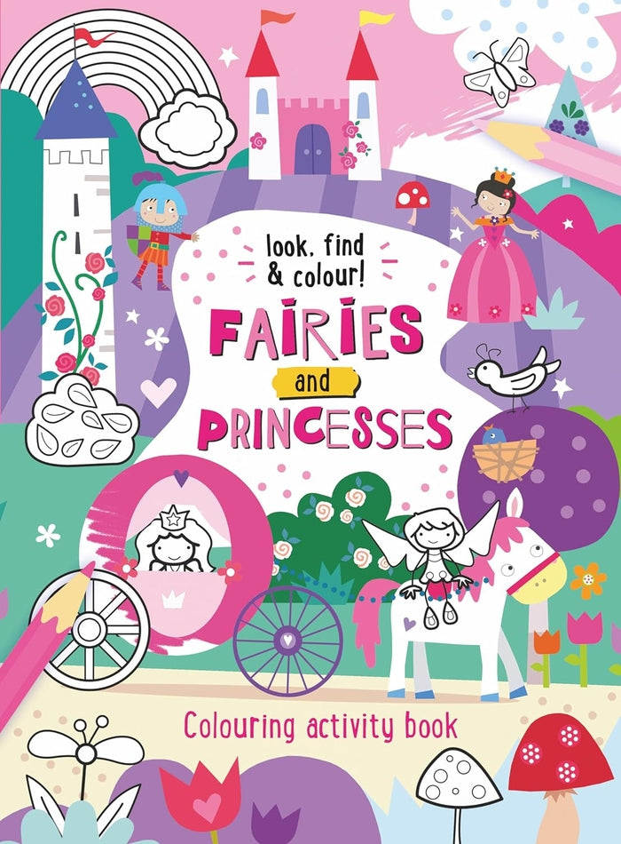Look, Find and Colour Activity Book – Fairies and Princesses | Mabel & Fox