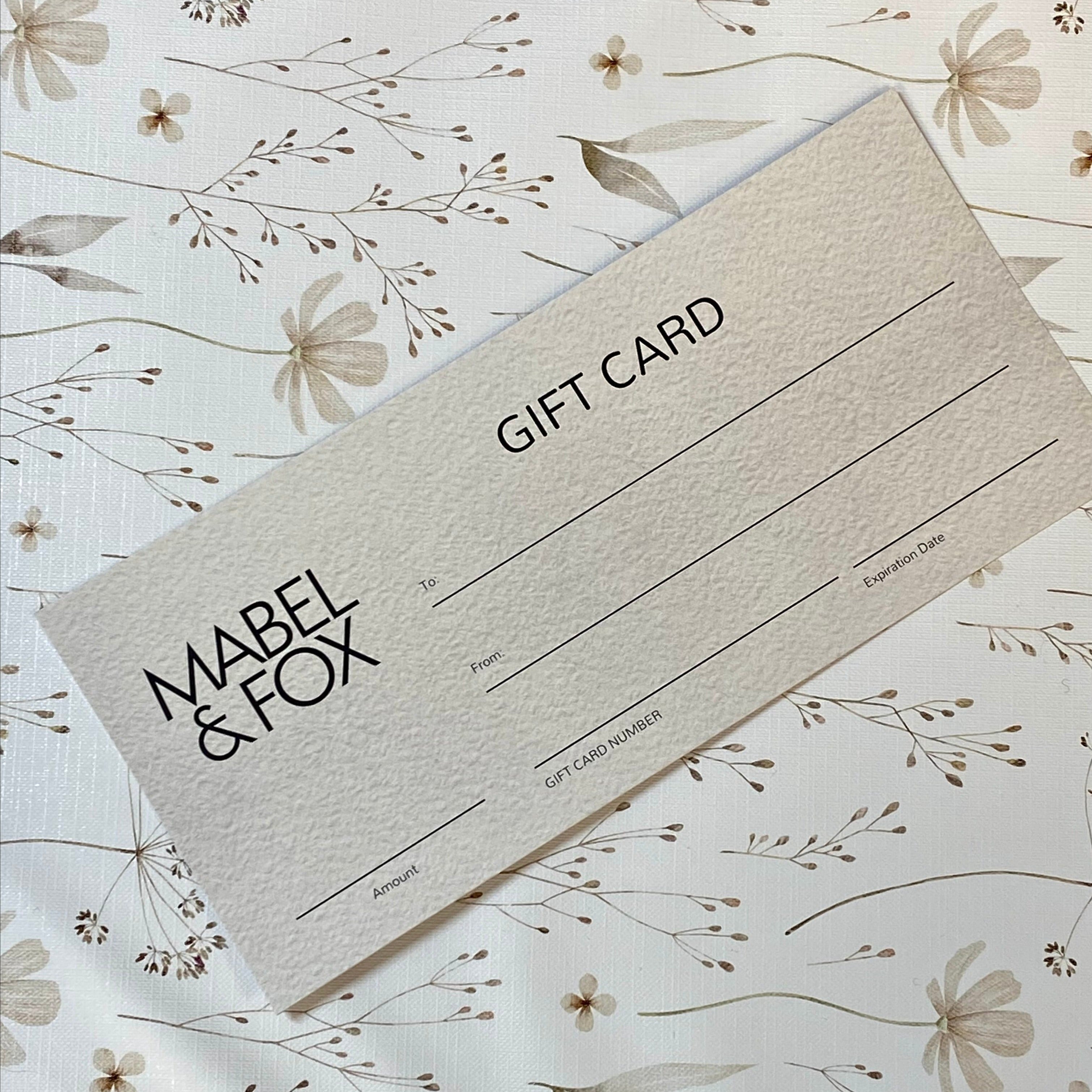 Gift Card | Mabel & Fox