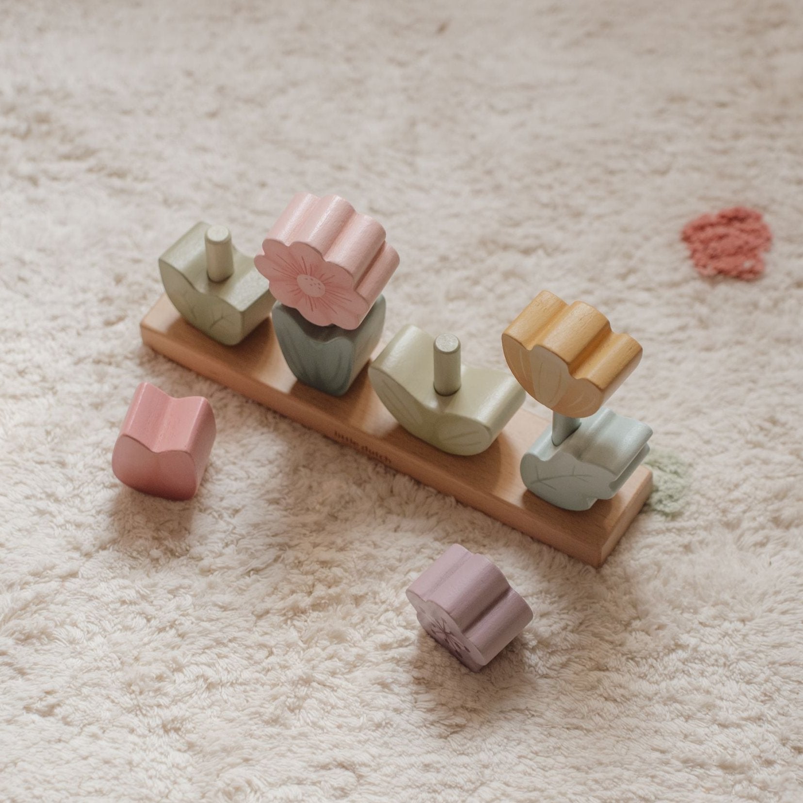 Little Dutch - Stacking Puzzle Flowers - Fairy Garden | Mabel & Fox