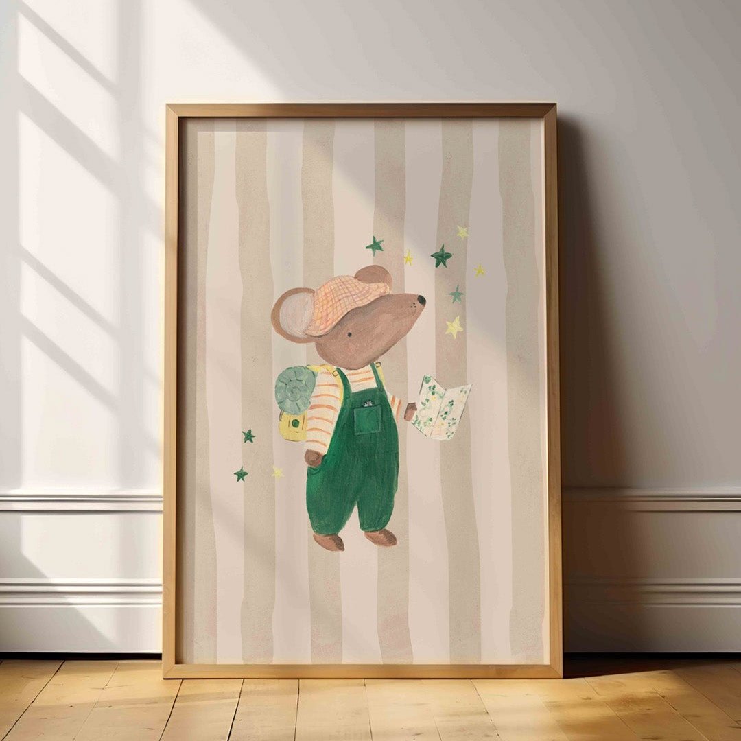 Lion & The Pear - Hand-Illustrated Print - Adventure Awaits Mouse ...