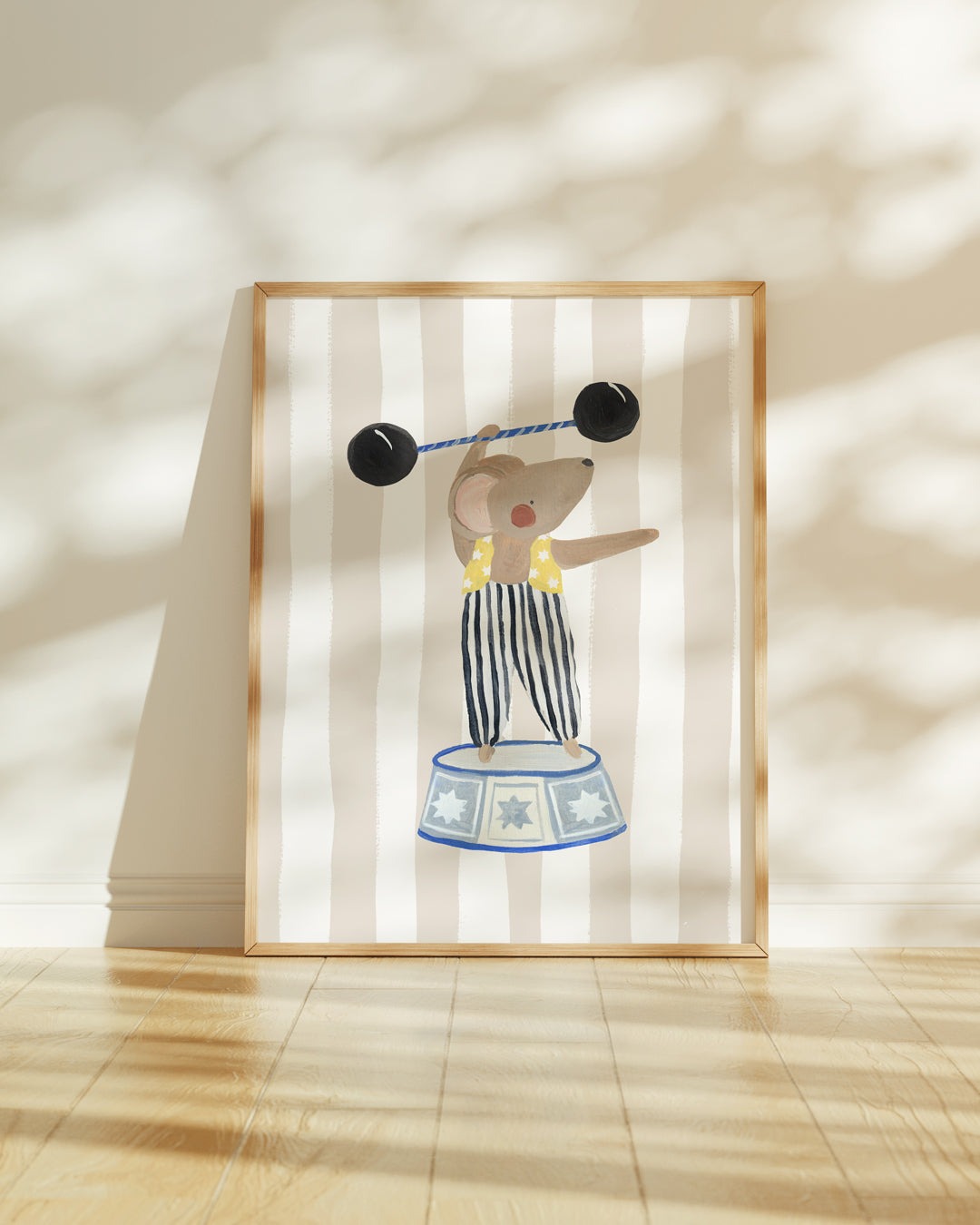 Lion & The Pear - Hand-Illustrated Print - Strong Mouse | Mabel & Fox