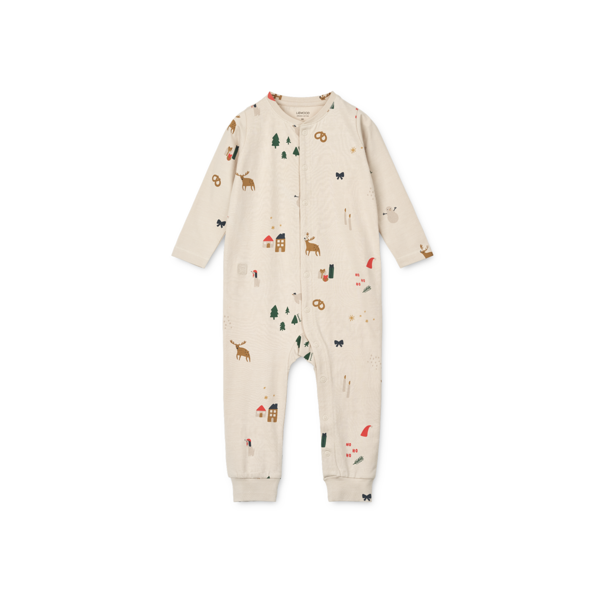 Liewood - Birk Printed Pyjama Jumpsuit (Holiday / Sandy) | Mabel & Fox