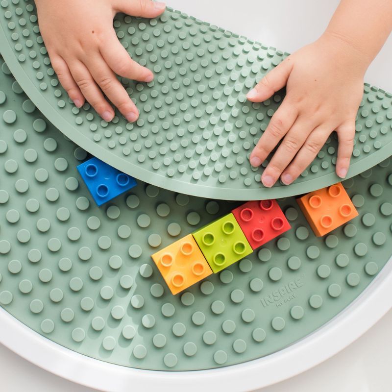 Inspire My Play - Building Block Mat - Green | Mabel & Fox
