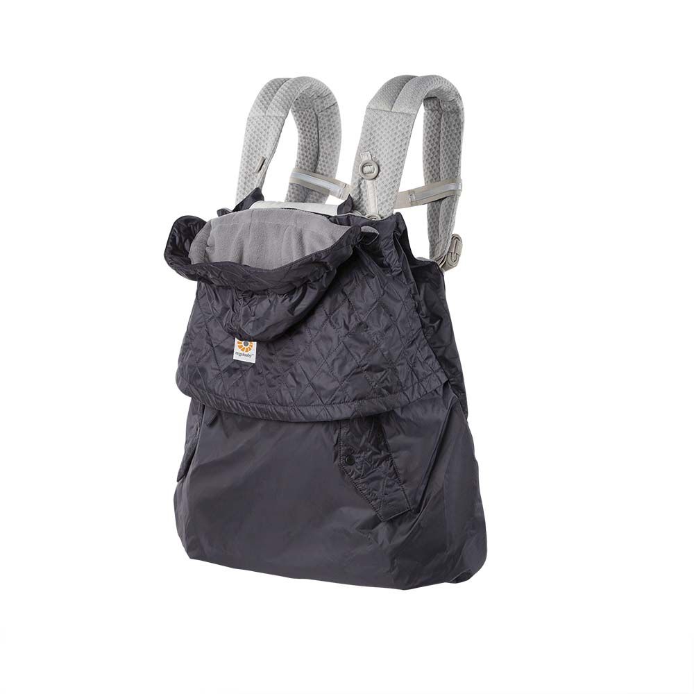 Ergo Baby All Weather Cover Charcoal Mabel Fox