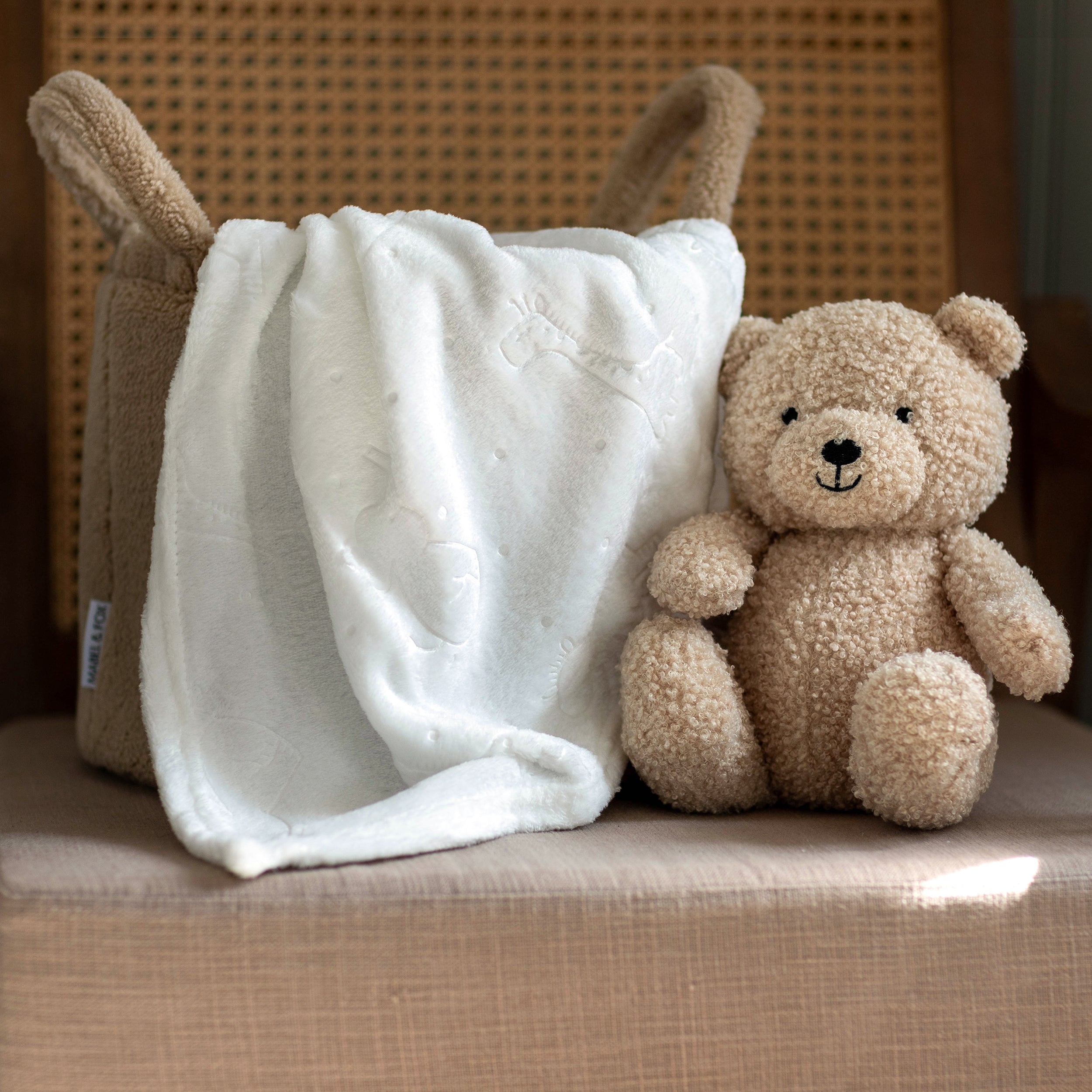 Soft white baby blanket store