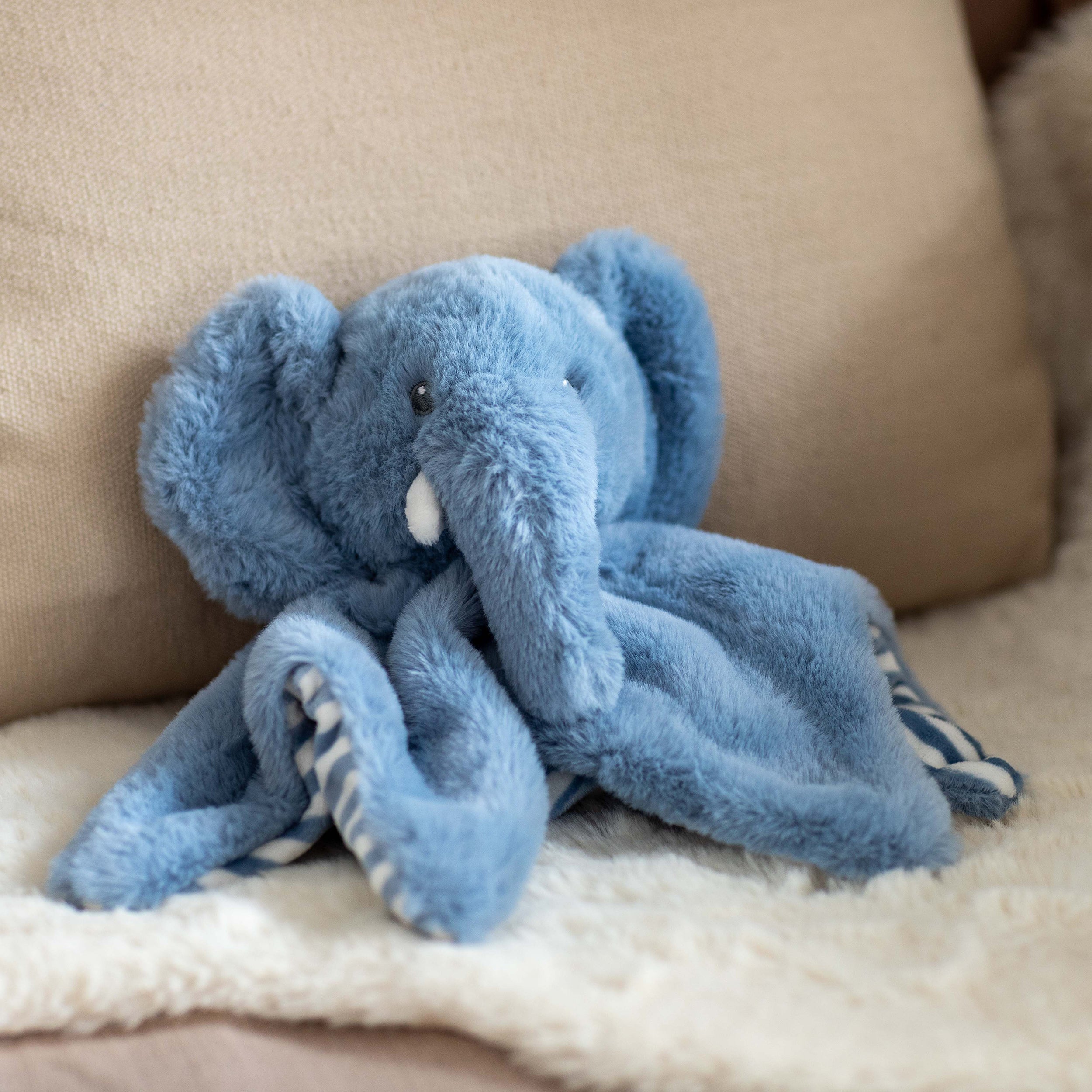 Mabel & Fox - Elephant Comforter - Blue | Mabel & Fox