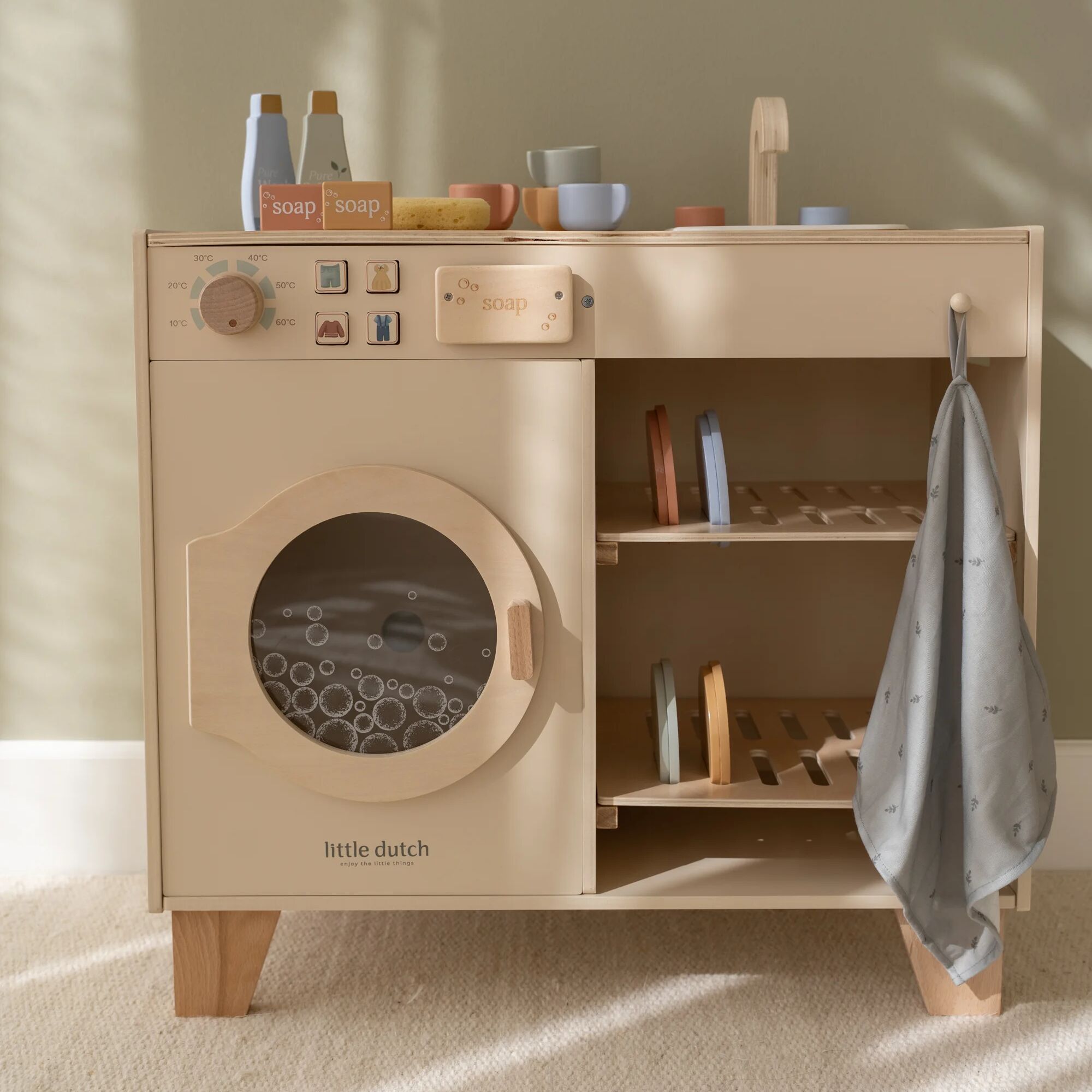 Little Dutch - Wooden Washing Machine - Limited Edition | Mabel & Fox